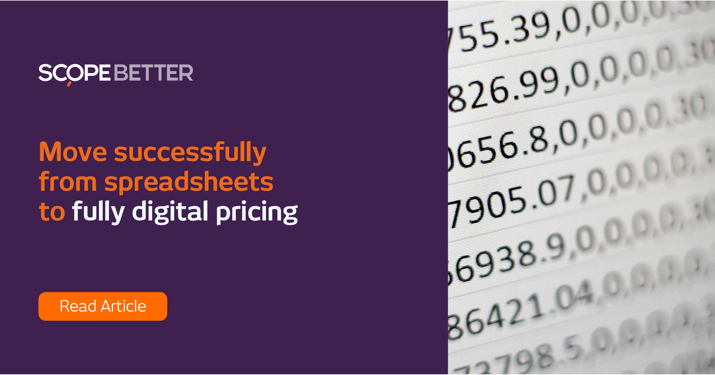 Move Successfully From Spreadsheets to Fully Digital Pricing